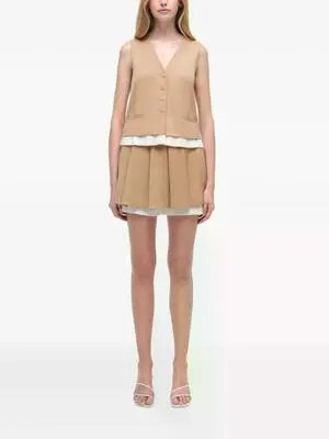 Simkhai Laiken Buttoned Vest - Neutrals