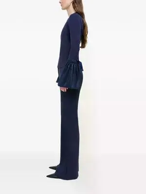 Simkhai Agata Taffeta Knitted Top - Blue