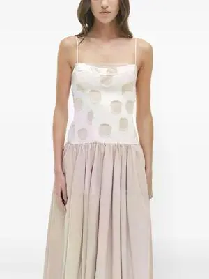 Simkhai Pfeiffer Polka-dot Midi Dress - Neutrals