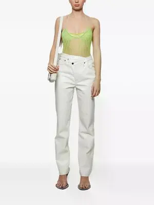 NENSI DOJAKA Cami Gathered Bodysuit - Yellow