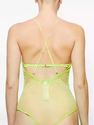 NENSI DOJAKA Cami Gathered Bodysuit - Yellow