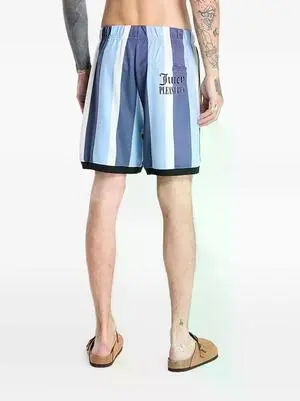 PLEASURES Striped Panelled Shorts