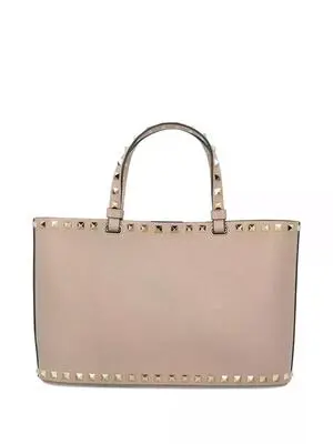 Valentino Garavani Rockstud Small Leather Tote - Pink