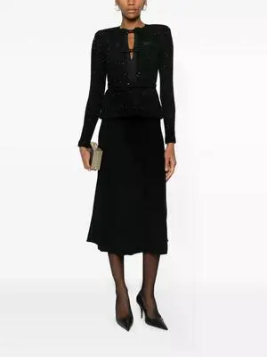 SELF-PORTRAIT Bow-embellished Midi Dress