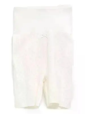 JW Anderson Pointelle Bow Shorts - White