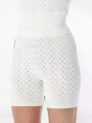 JW Anderson Pointelle Bow Shorts - White