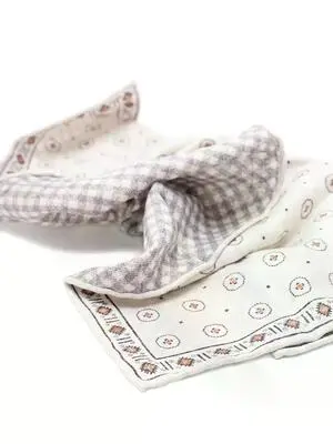 Brunello Cucinelli Printed Silk Scarf - Neutrals