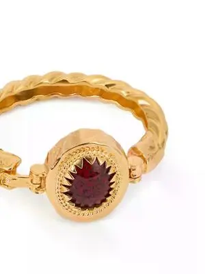 Roberto Cavalli Twisted Ruby-stone Bangle