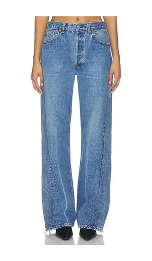 ALIGRACE Retro Oversized Wide Leg Jeans