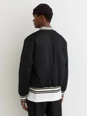 LES DEUX Tech Bomber Jacket - Black