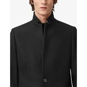 ALLSAINTS Haydon Lapel-collar Wool-blend Coat
