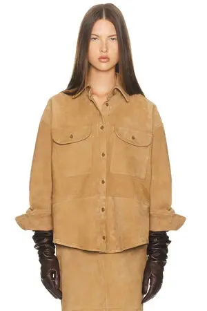 HELSA Suede Overshirt