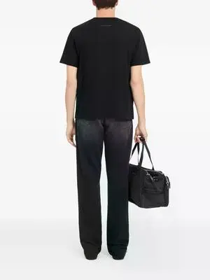 MAISON MARGIELA Round-neck Patch-detail T-shirt - Black