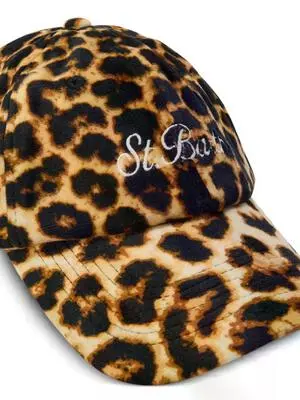 MC2 SAINT BARTH Leopard-print Baseball Cap - Neutrals