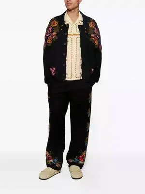 BAZISZT Joy Of Living Embroidered Shirt