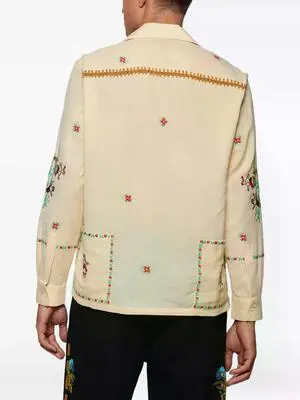 BAZISZT Joy Of Living Embroidered Shirt