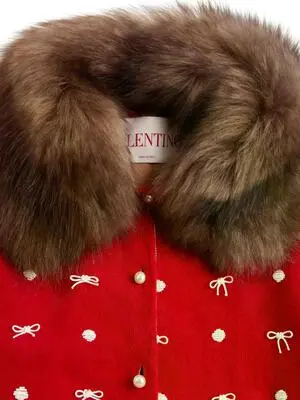 Valentino Garavani Embellished Wool Cardigan