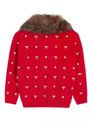 Valentino Garavani Embellished Wool Cardigan