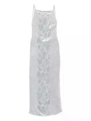SIR. Floral-print Maxi Dress - Silver