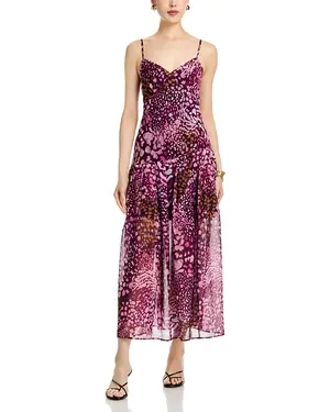 Aqua Printed Maxi Dress Exclusive - Pink Multi