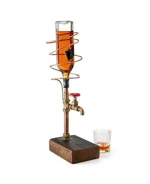 UNCOMMON GOODS Industrial Brass & Copper Drink Dispenser - Brown