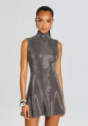 Retrofete Embellished Mini Dress