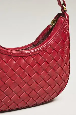 BEMBIEN Mini Woven Sling Bag - Red