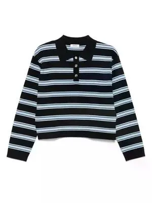 Sandro Striped Polo Top