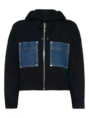 Sandro Long-sleeve Zip-up Hoodie - Blue