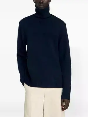 Sandro Ribbed Turtleneck Sweater