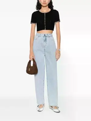 Sandro Cropped Short-sleeve Cardigan