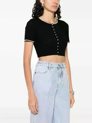 Sandro Cropped Short-sleeve Cardigan