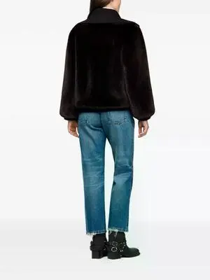 Sandro Faux Fur Jacket