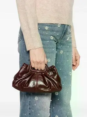 Maje Mini Milpli Clutch Bag - Red
