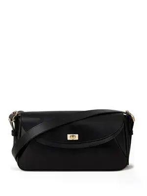 Sandro Le Mambo Leather Shoulder Bag - Black