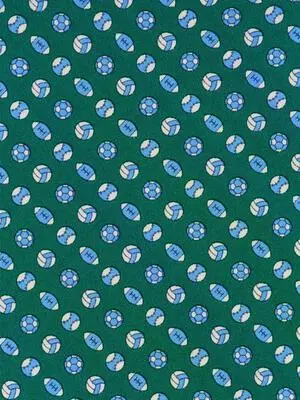 FERRAGAMO Printed Silk Neck Tie - Green