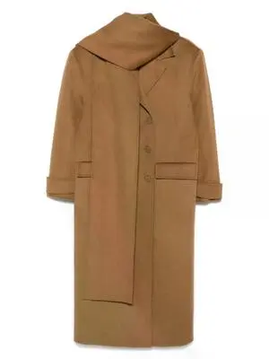 Sandro Brushed-wool Double-breasted Coat