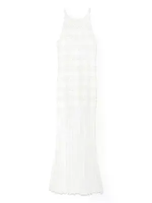Sandro Pearl-embellished Maxi Dress - Neutrals