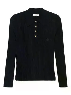 Sandro Knitted Polo Shirt