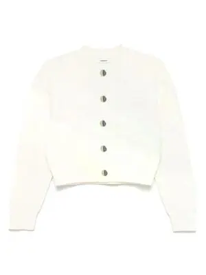 Sandro Crew-neck Cardigan - Neutrals