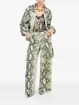 Roberto Cavalli Printed Cargo Pants