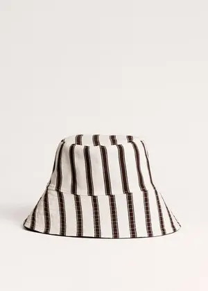 ME+EM Stripe Reversible Bucket Hat