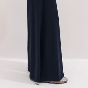 ME+EM Super Wide Leg Palazzo Pant - Navy