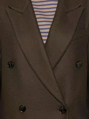 Sandro Buttoned Double-breasted Coat - Brown