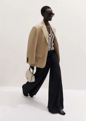 ME+EM Wide Leg Palazzo Pants - Black