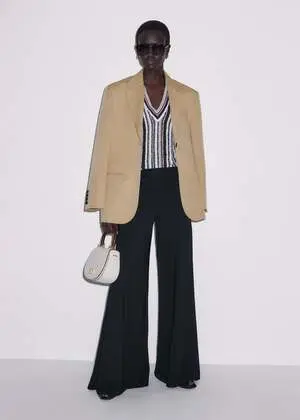 ME+EM Wide Leg Palazzo Pants - Black