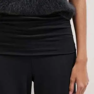 ME+EM Wide Leg Palazzo Pants - Black