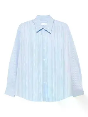Sandro Striped Cotton Shirt - Blue