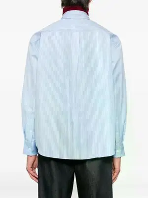 Sandro Striped Cotton Shirt - Blue
