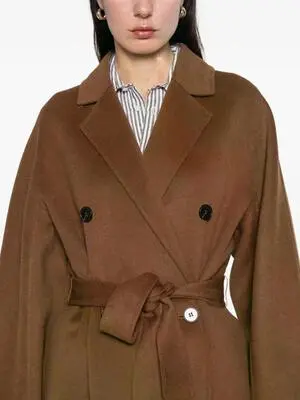 Marc O'polo Belted Double-breasted Coat - Brown